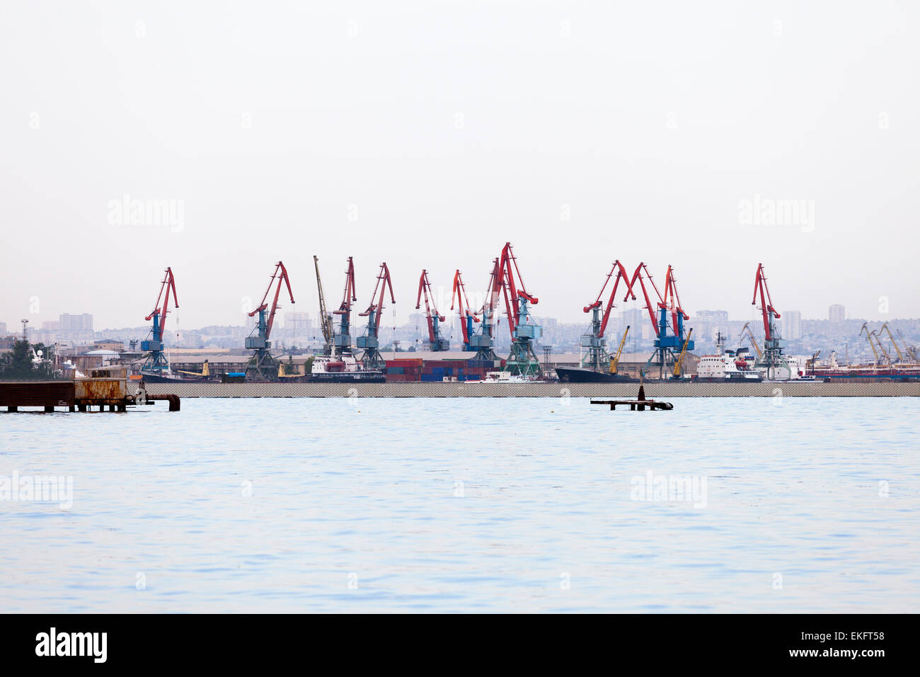 Oil Drilling In Baku Stock Photo - Alamy