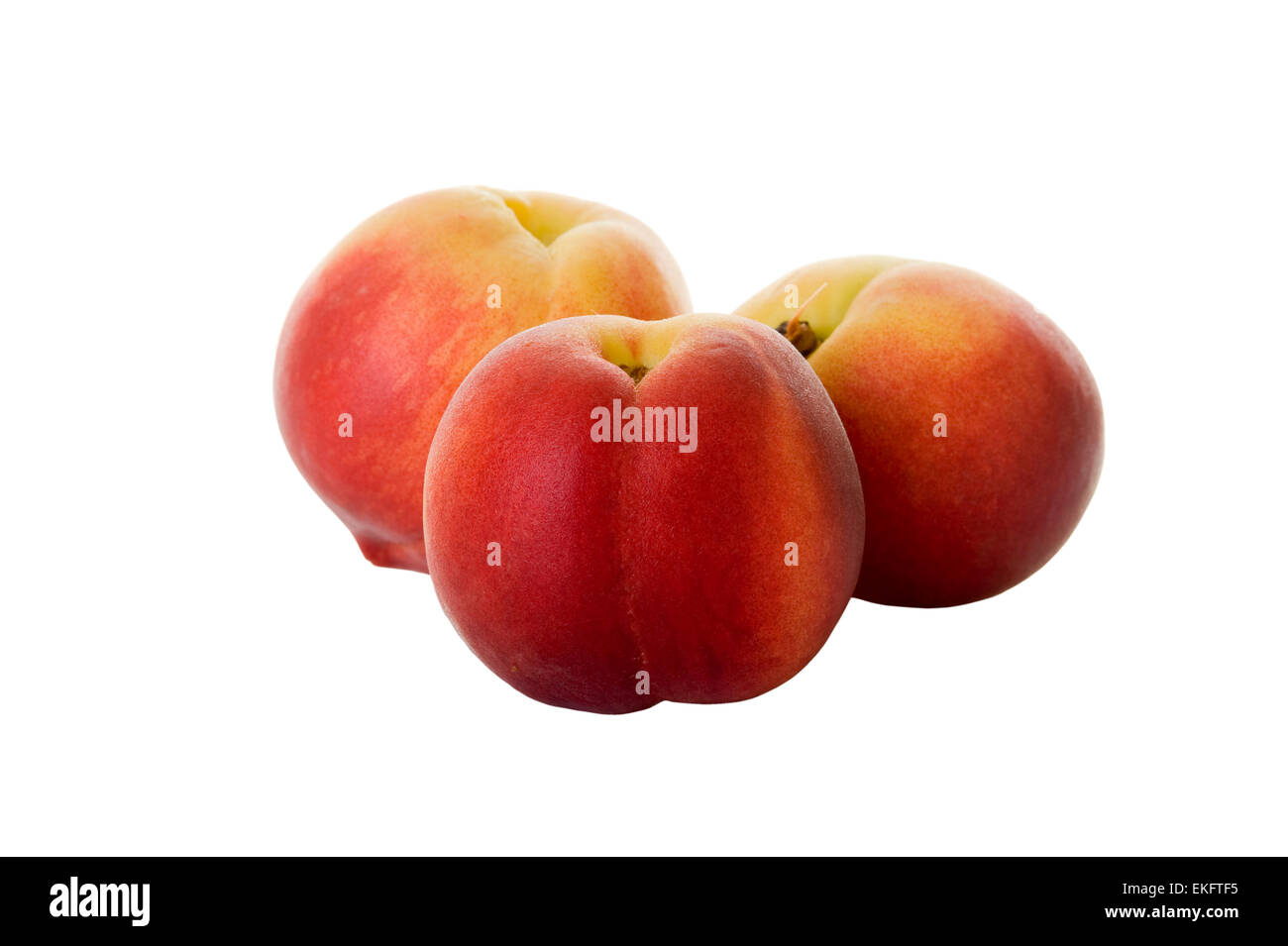 Fresh sweet red peaches Cut Out Stock Images & Pictures - Alamy