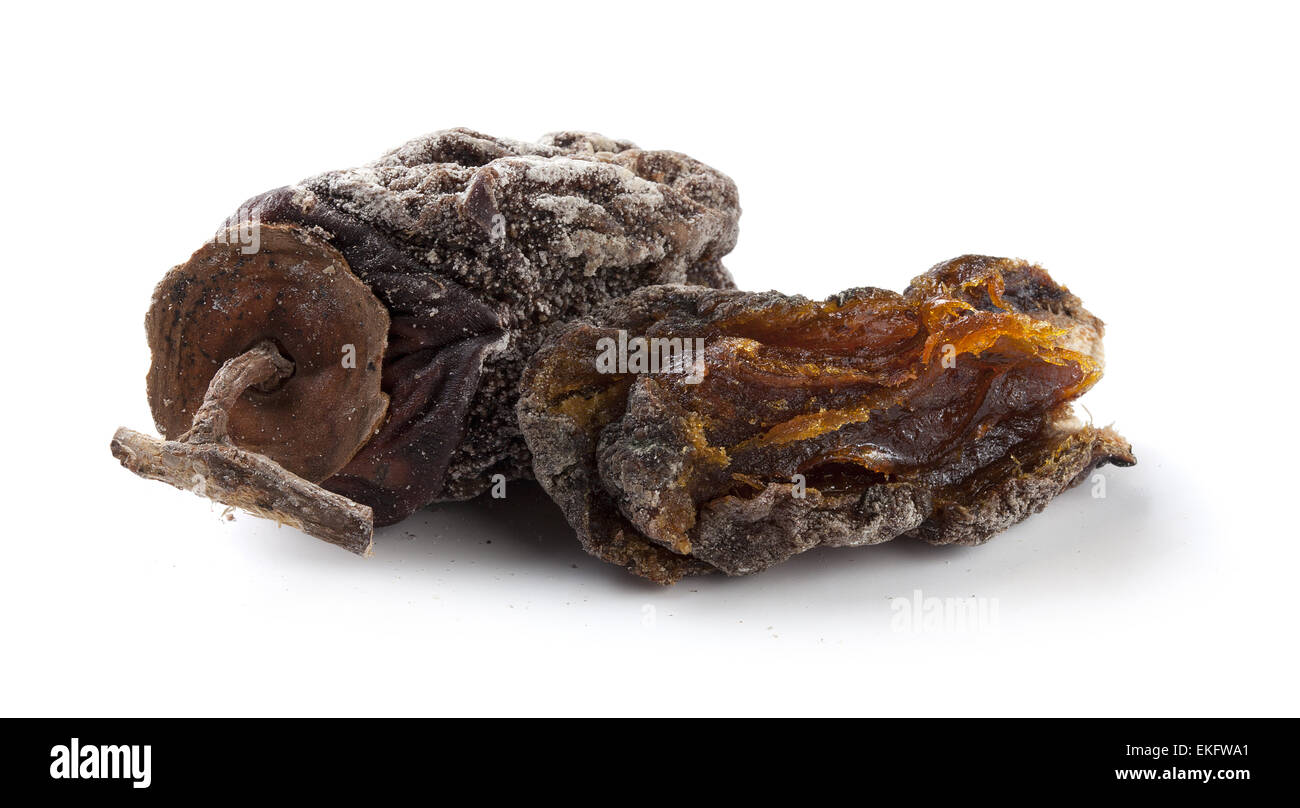 Persimmon on white background Cut Out Stock Images & Pictures - Alamy
