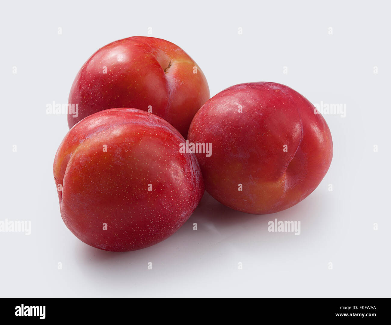 Red fresh plums in hi-res stock photography and images - Alamy