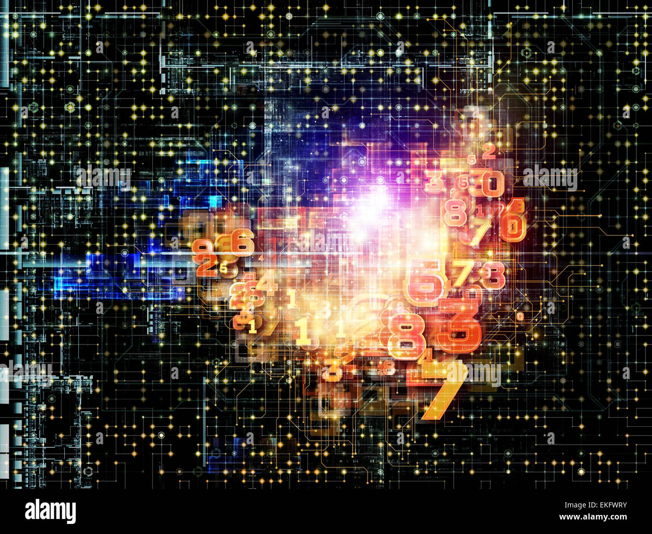 Numbers of Network Stock Photo - Alamy