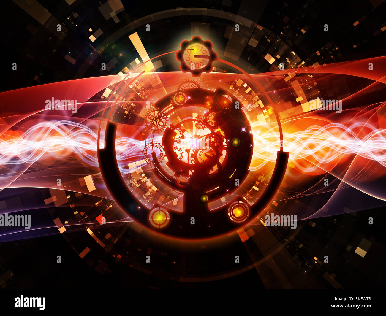 Paths of Digital Processing Stock Photo - Alamy