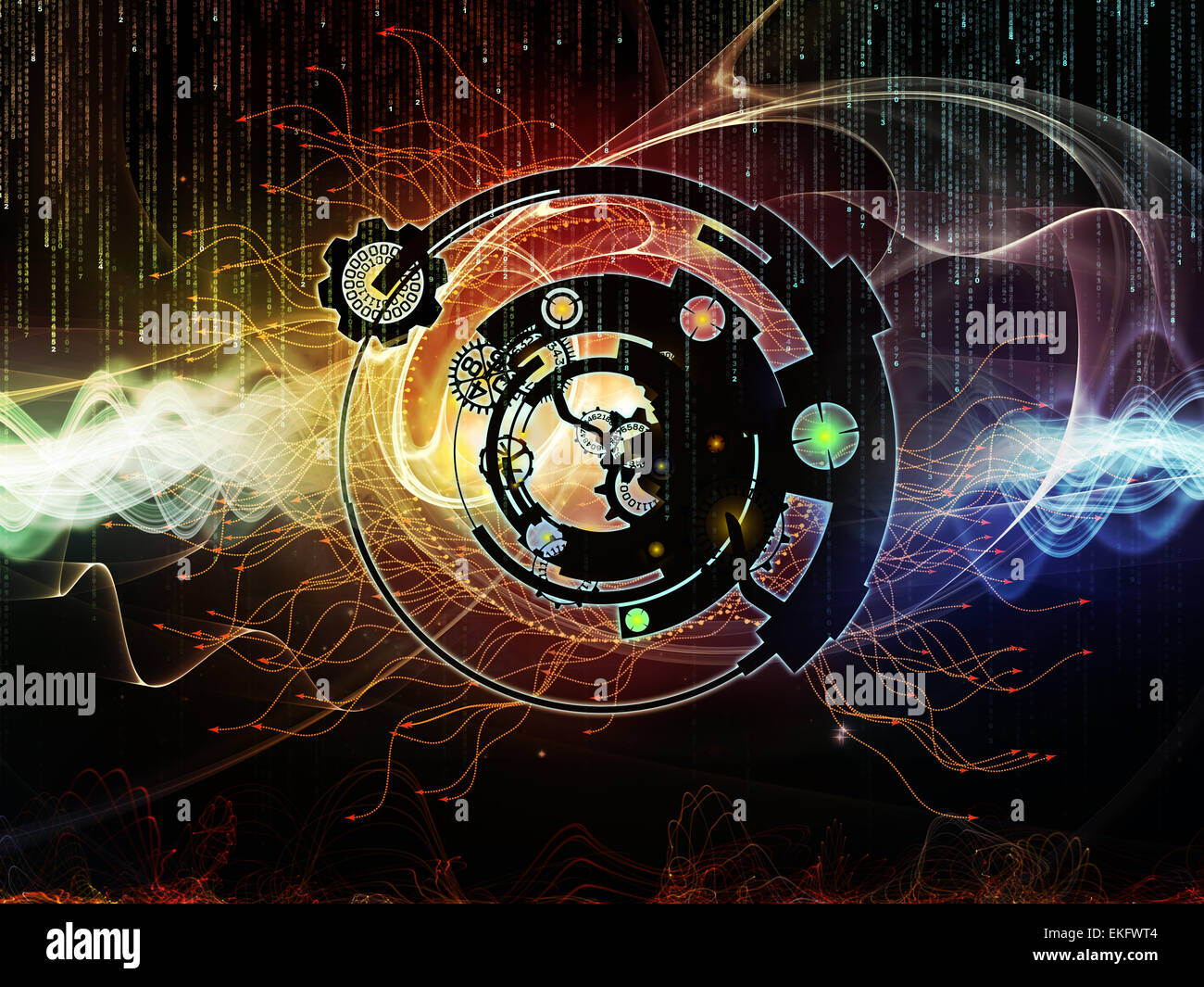 Digital Processing Mechanism Stock Photo - Alamy