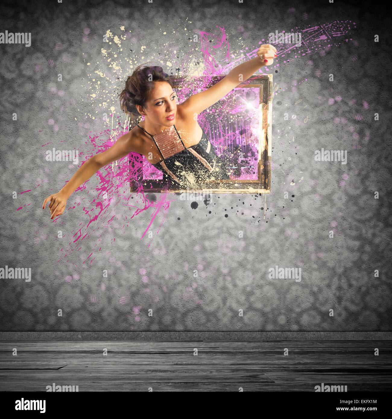 Explosion of colors Stock Photo - Alamy