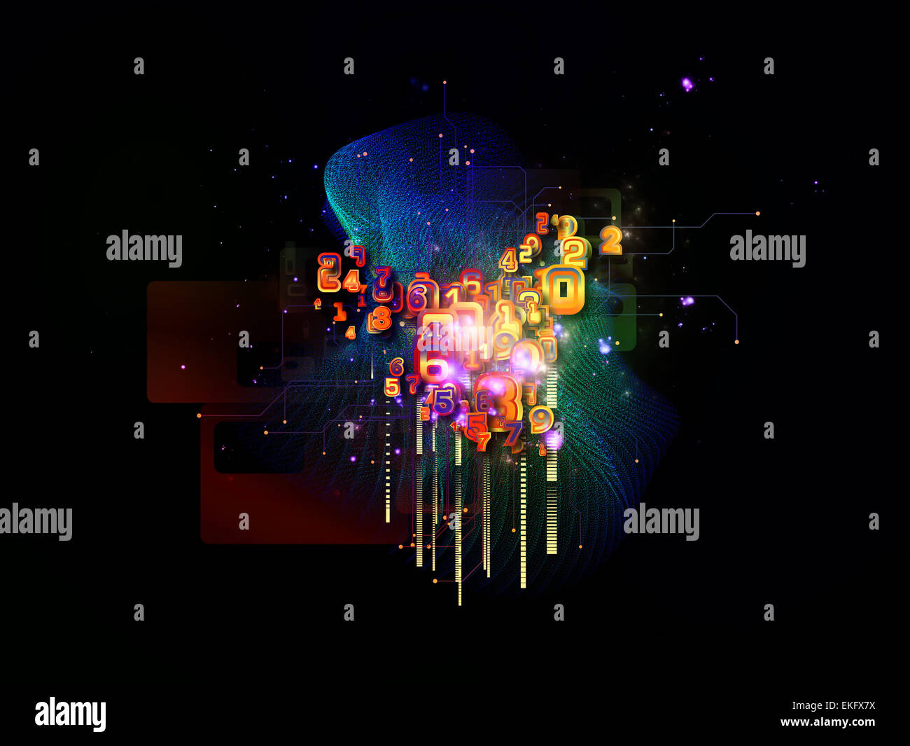 Colorful Cloud Technology Stock Photo - Alamy