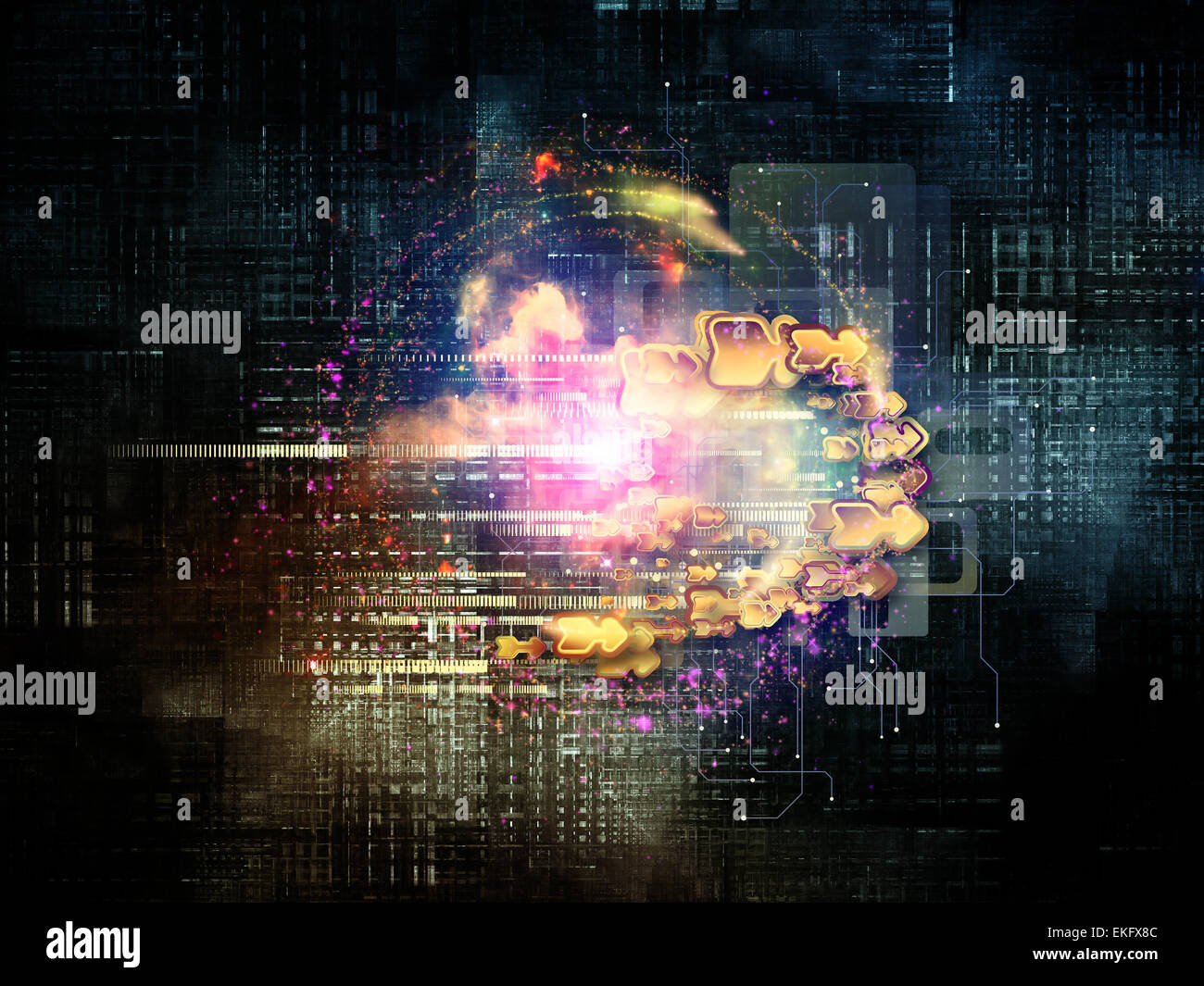 Magic of Cloud Technology Stock Photo - Alamy