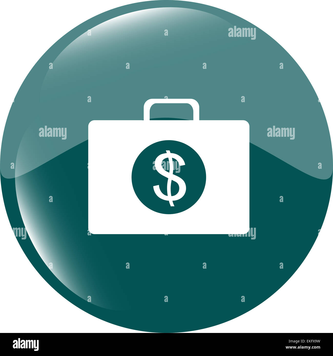 us dollar blue glossy icon on white background Stock Photo - Alamy