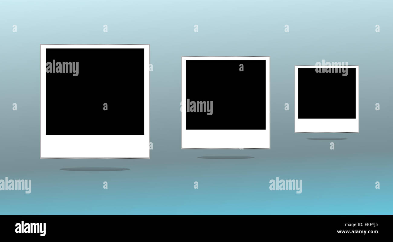 instant photo frames set Stock Photo - Alamy