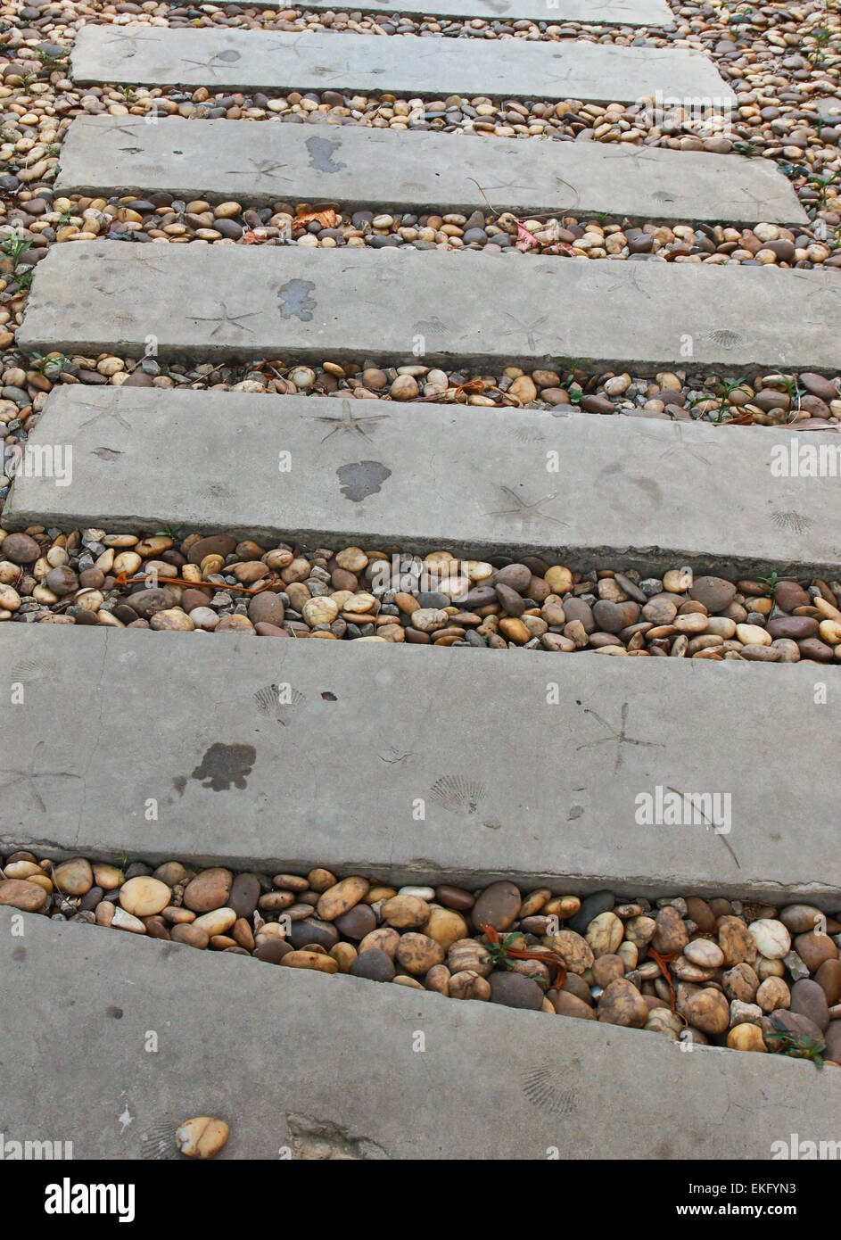 Stone walkway in the garden Stock Photo - Alamy