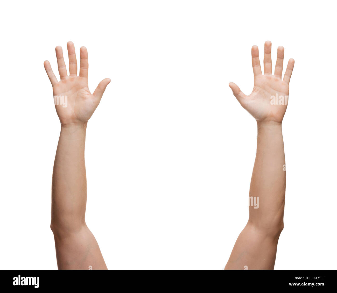 Palms waving Cut Out Stock Images & Pictures - Alamy