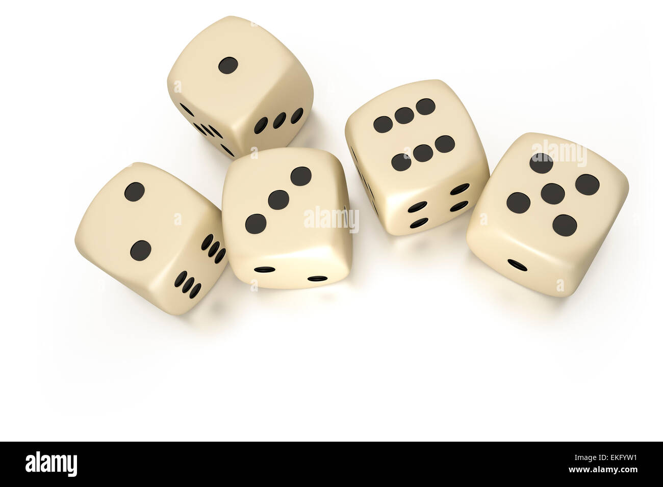 Number on dice Cut Out Stock Images & Pictures - Alamy