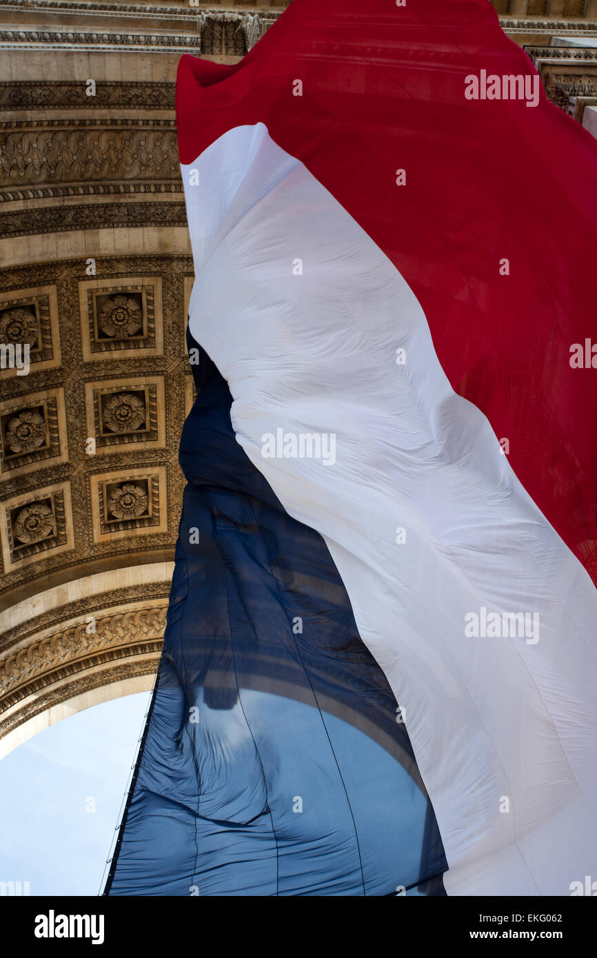 French flag hanging hi-res stock photography and images - Alamy
