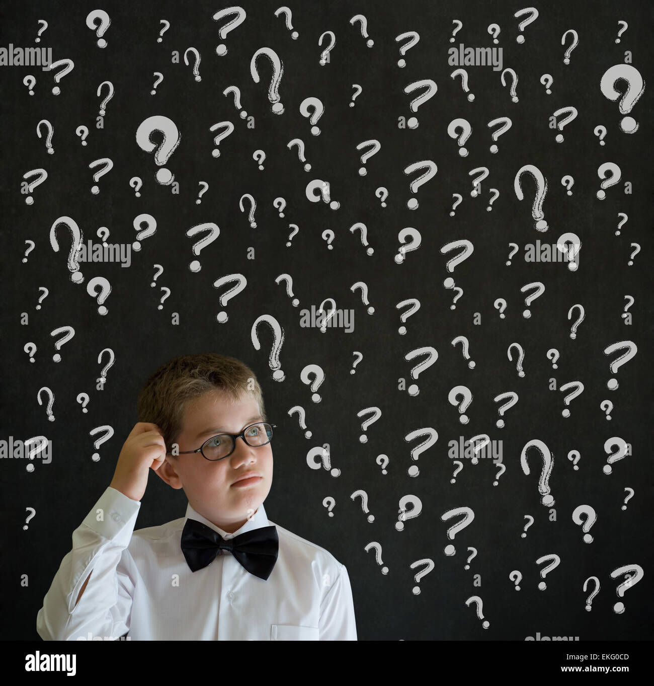 Scratching head question mark hi-res stock photography and images - Alamy