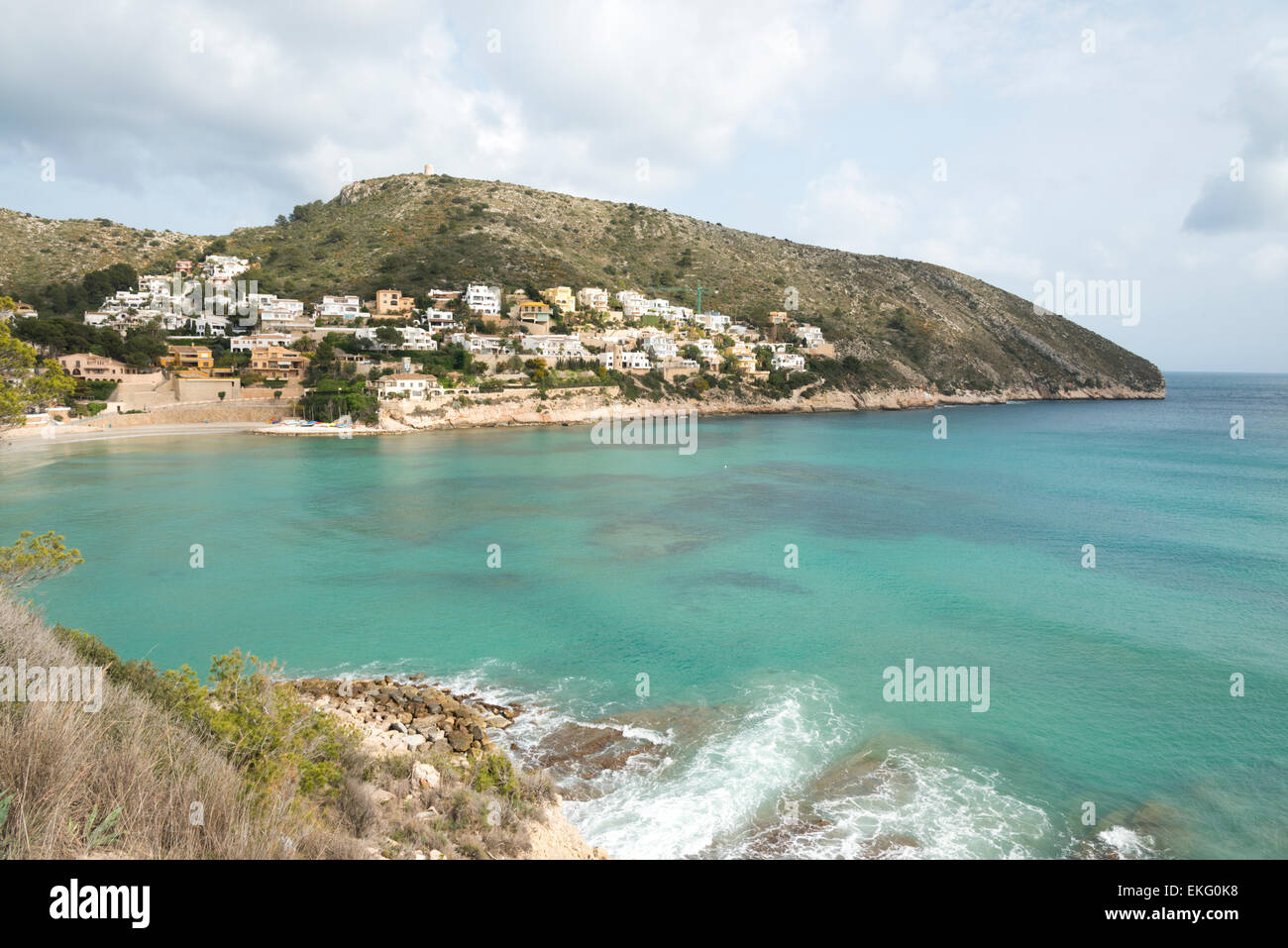 El Portet in Moraira a small bay on the mediteranean coast in the Costa ...