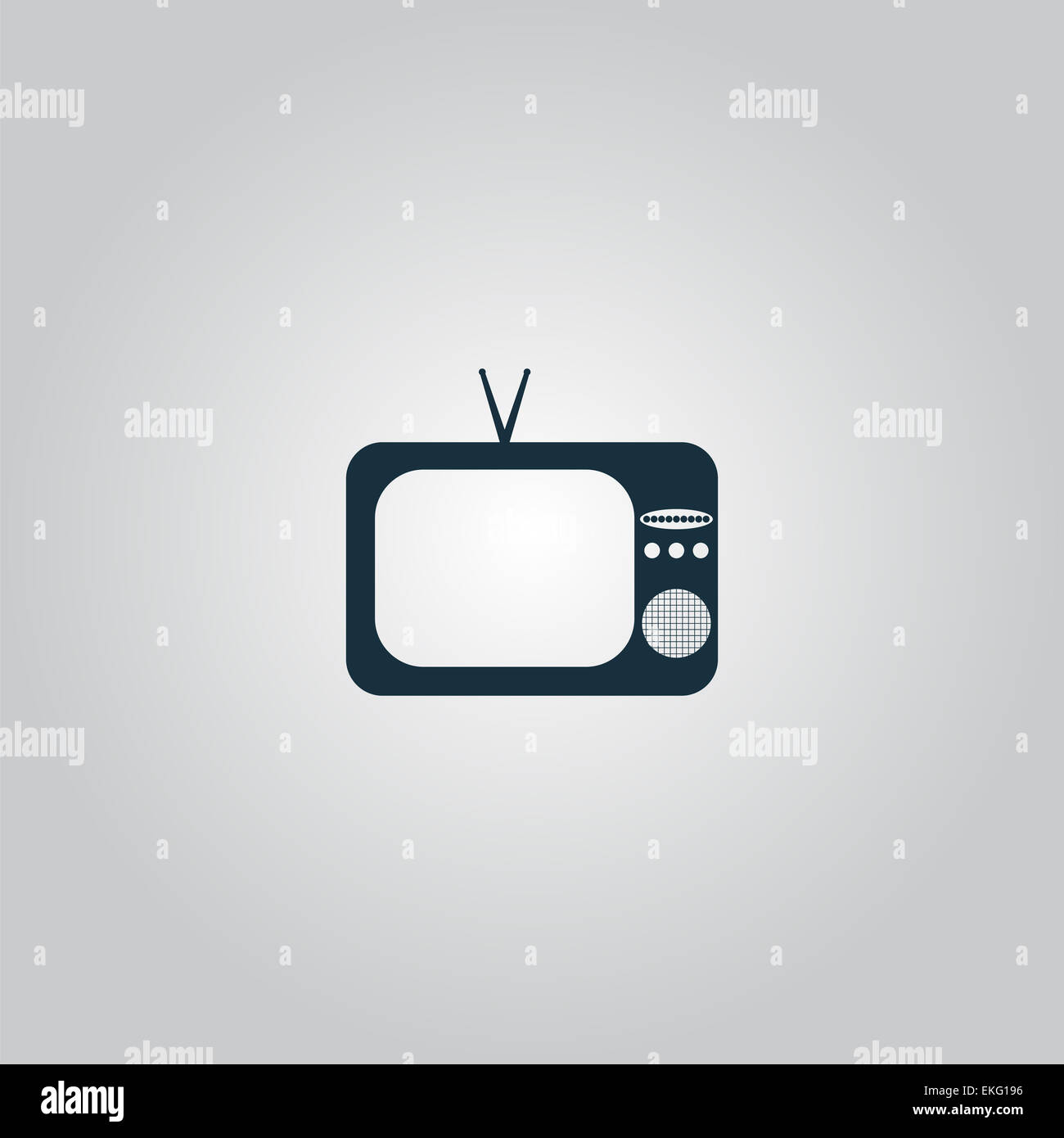 TV vector icon Stock Photo - Alamy