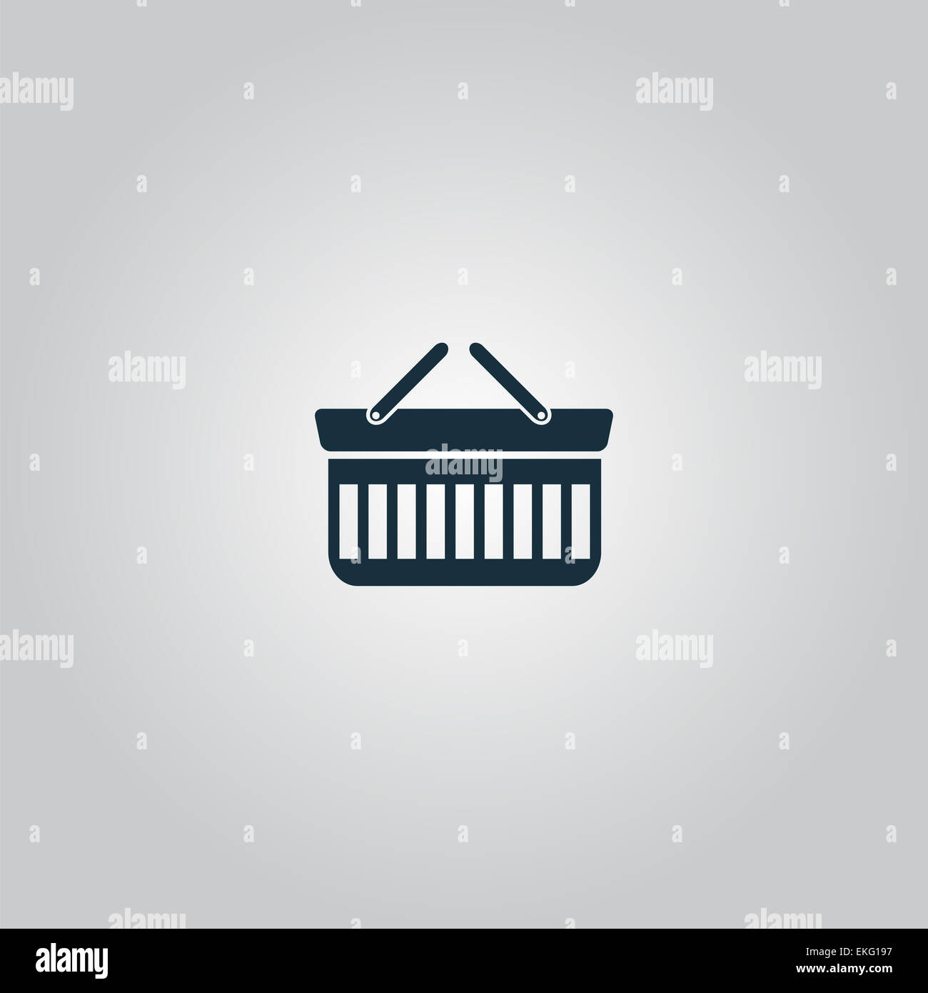 Shopping basket icon - vector illustration Stock Photo - Alamy