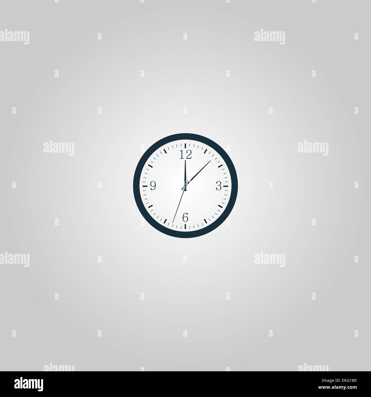 24 hour clock face illustration hi-res stock photography and images - Alamy