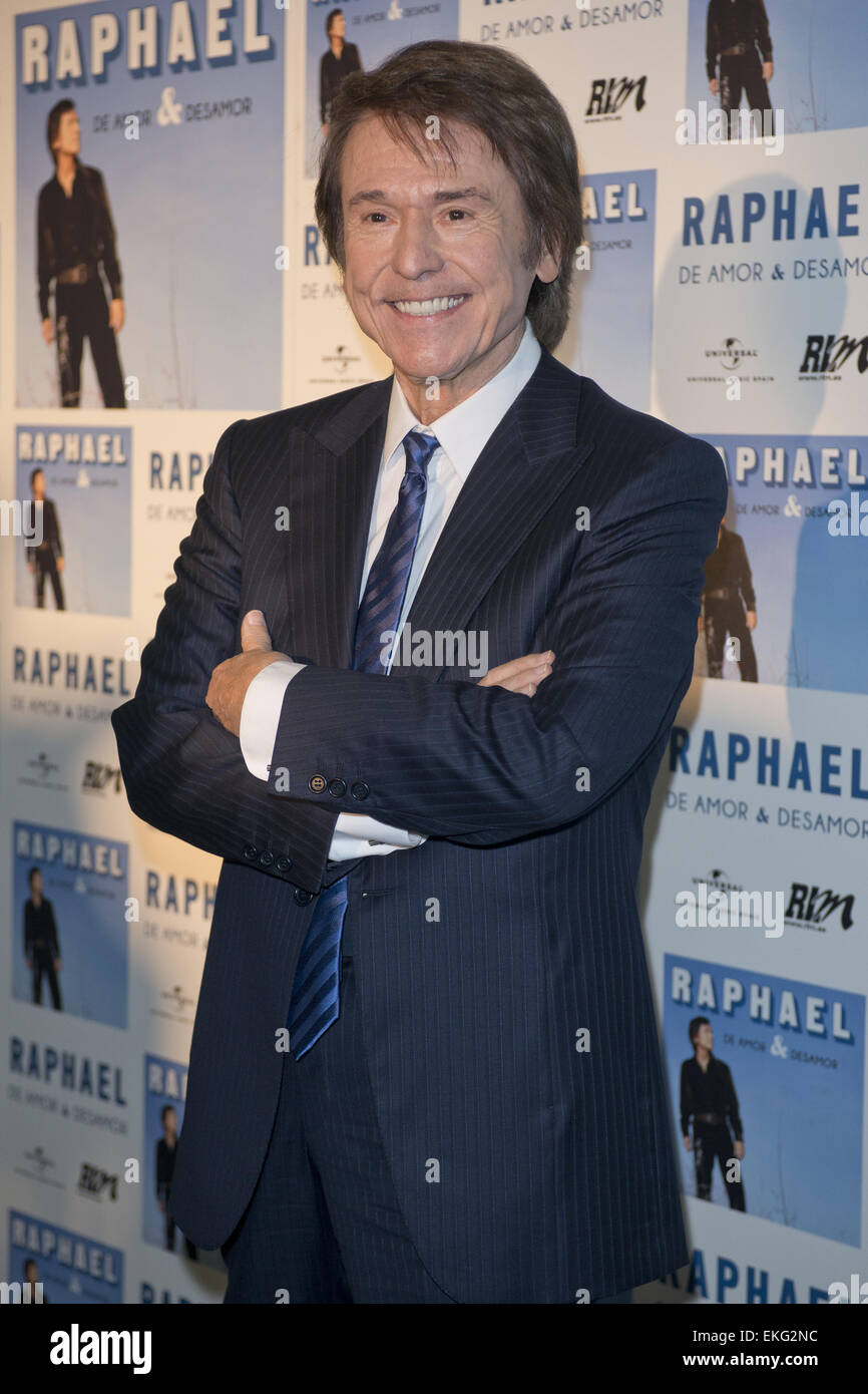 Spanish singer Raphael attends a photocall for the launch of his latest ...