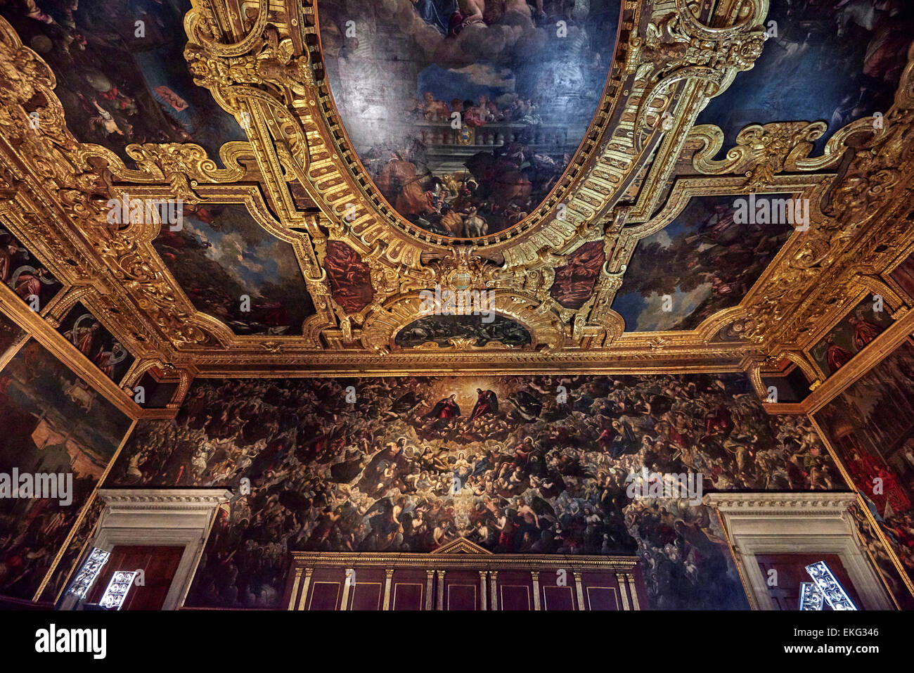 The Doge's Palace is built in Venetian Gothic style, and one of the ...