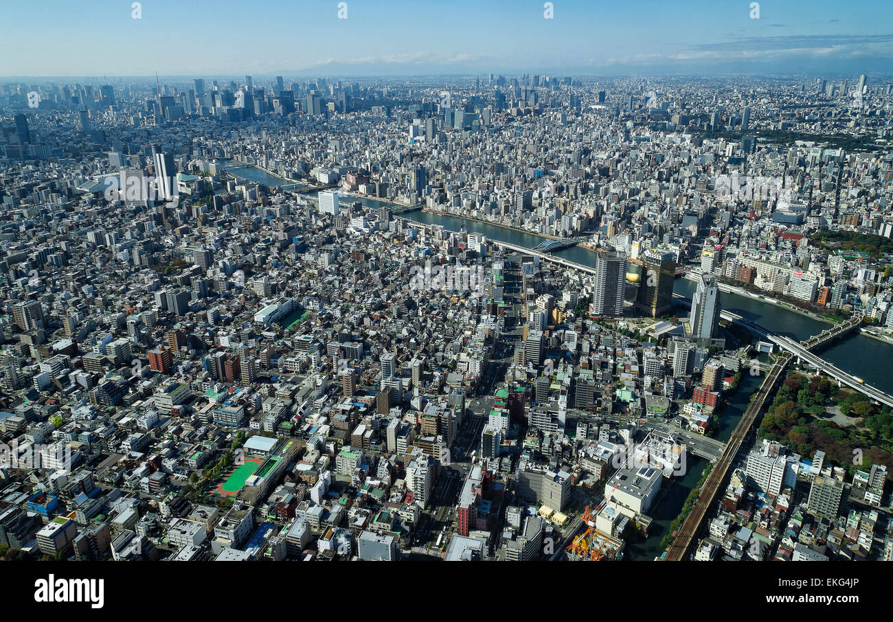 Japan, Honshu island, Kanto, Tokyo, overview Stock Photo - Alamy