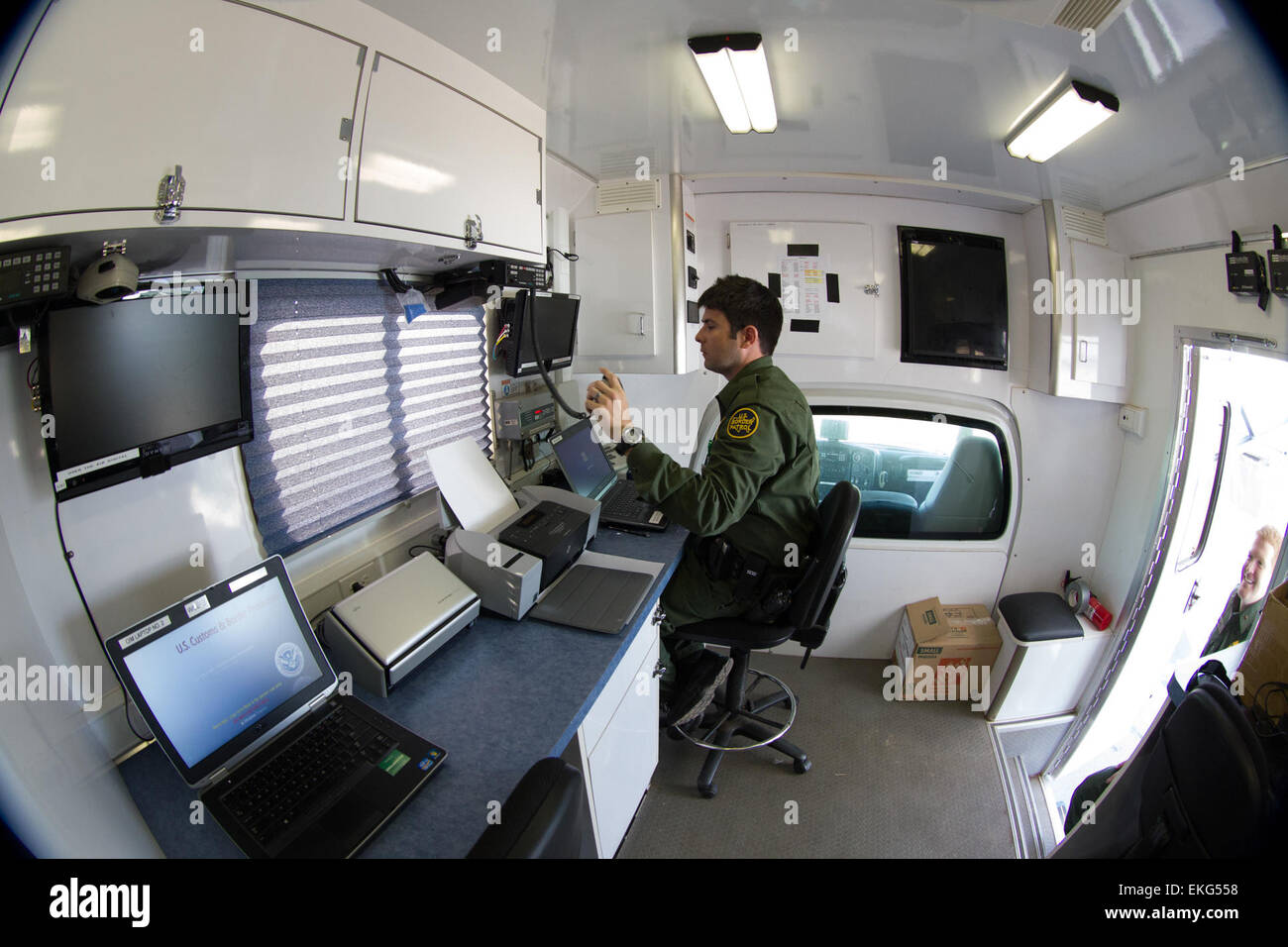 012815: CBP background support during Super Bowl XLIX. Seen here is ...