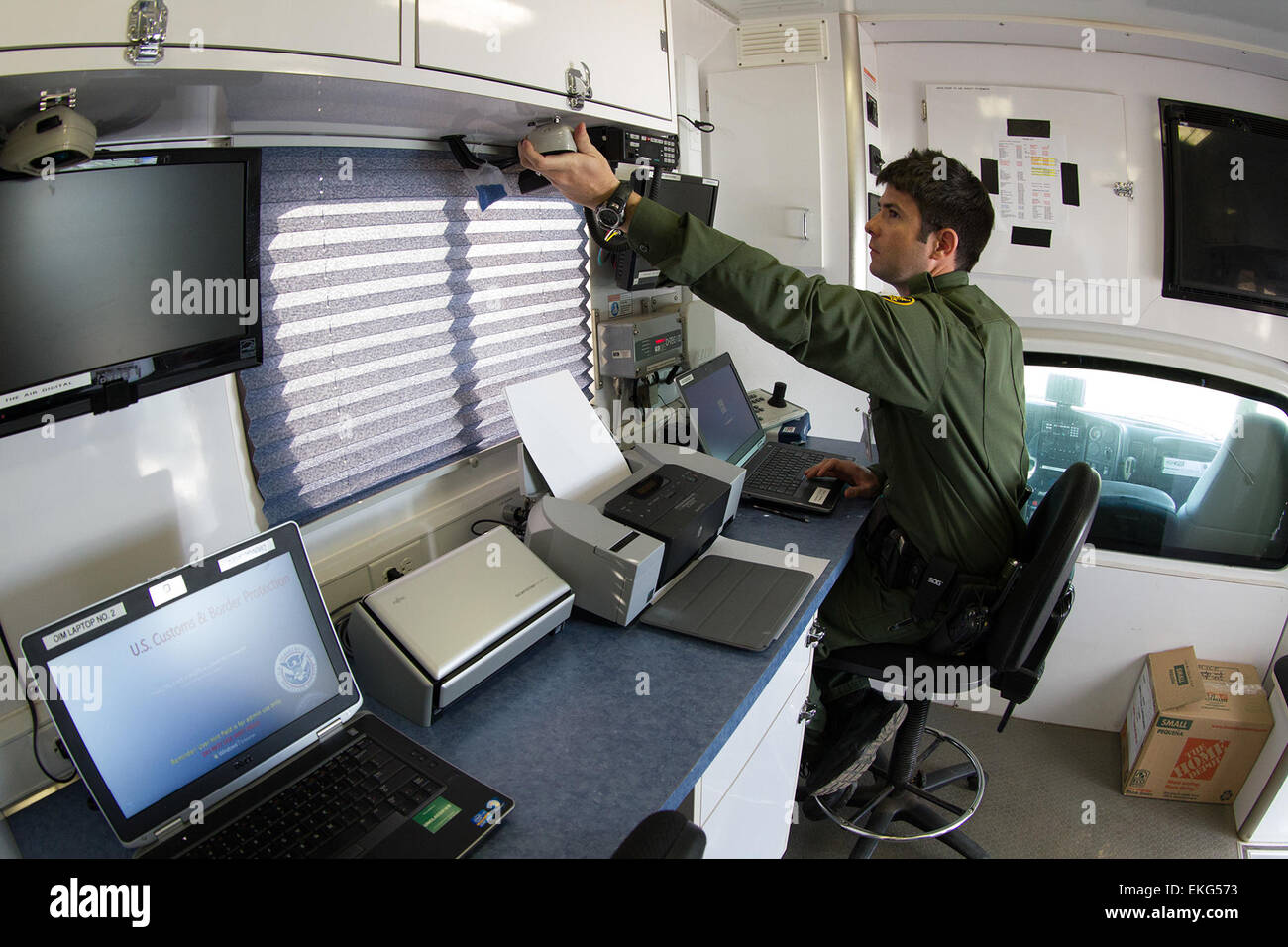 012815: CBP background support during Super Bowl XLIX. Seen here is ...