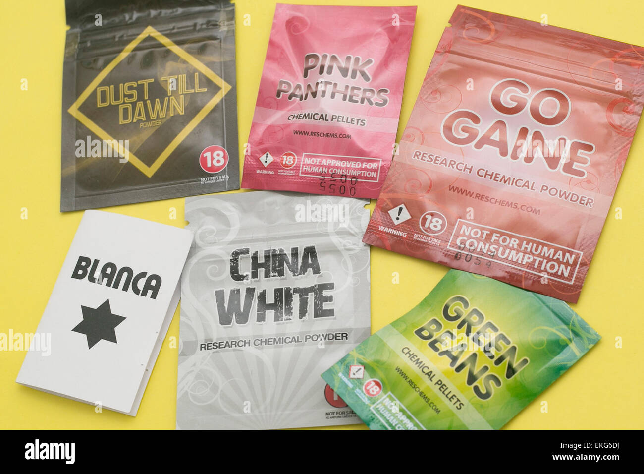 Selection So Called Legal Highs Including High Resolution Stock ...