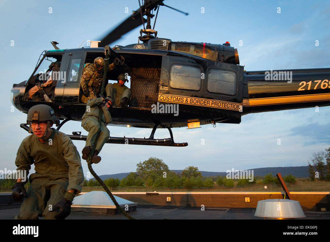 The CBP Quick Reaction Force conducted a fast roping exercise at the ...