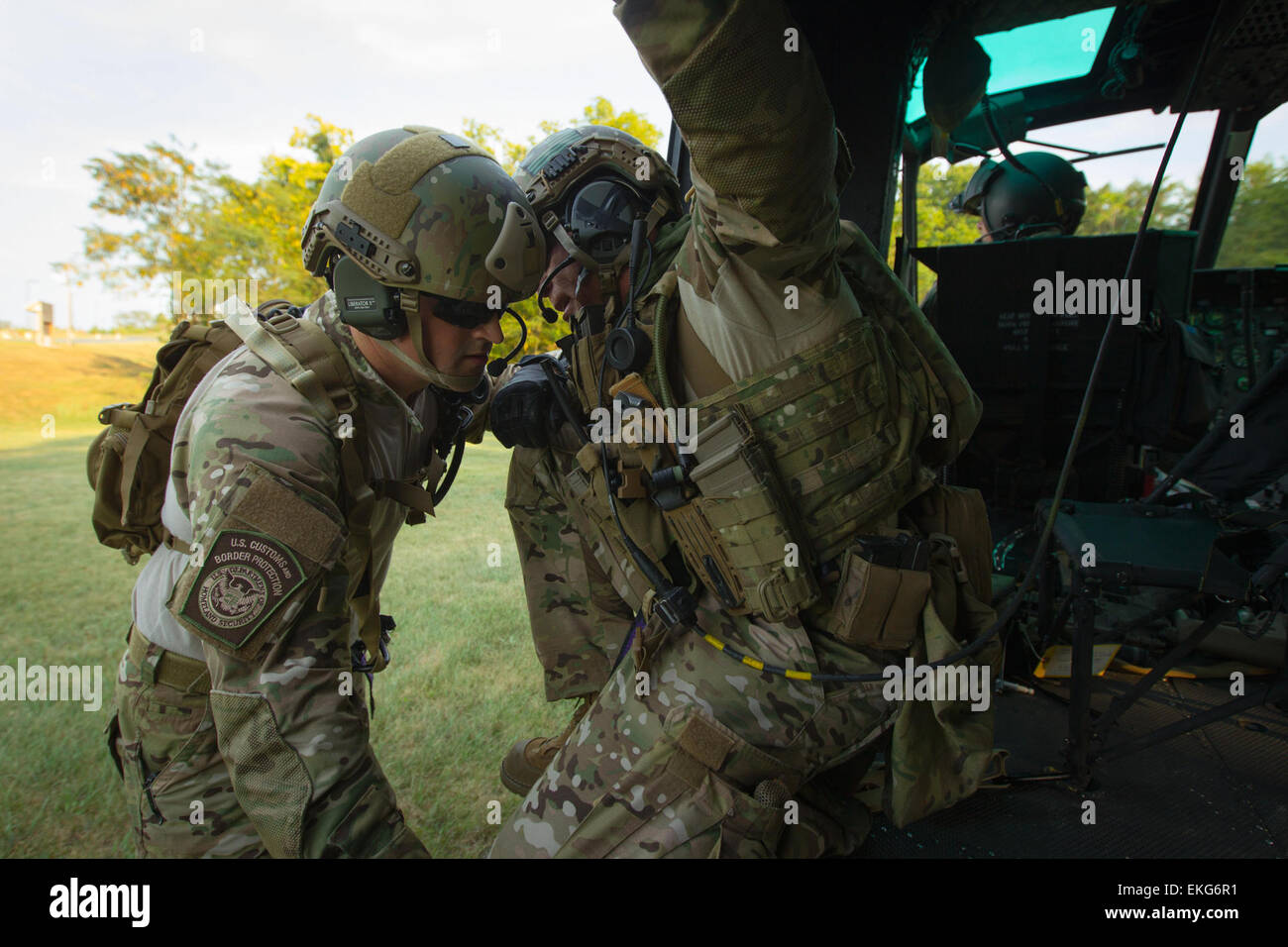 The CBP Quick Reaction Force conducted fast roping exercises with local ...