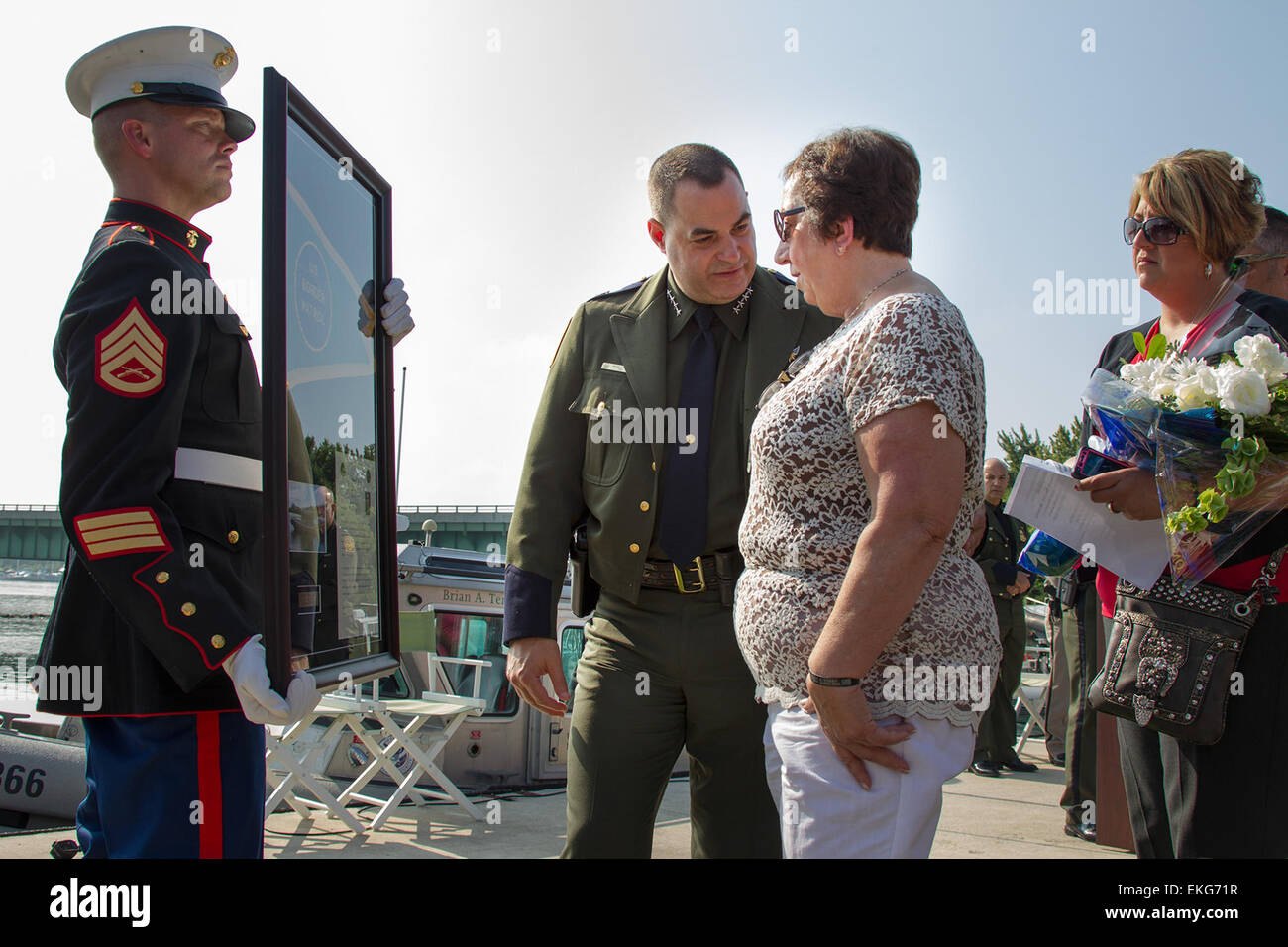 A CBP Vessel Dedication ceremony is held at Elizabeth Park Marina in ...