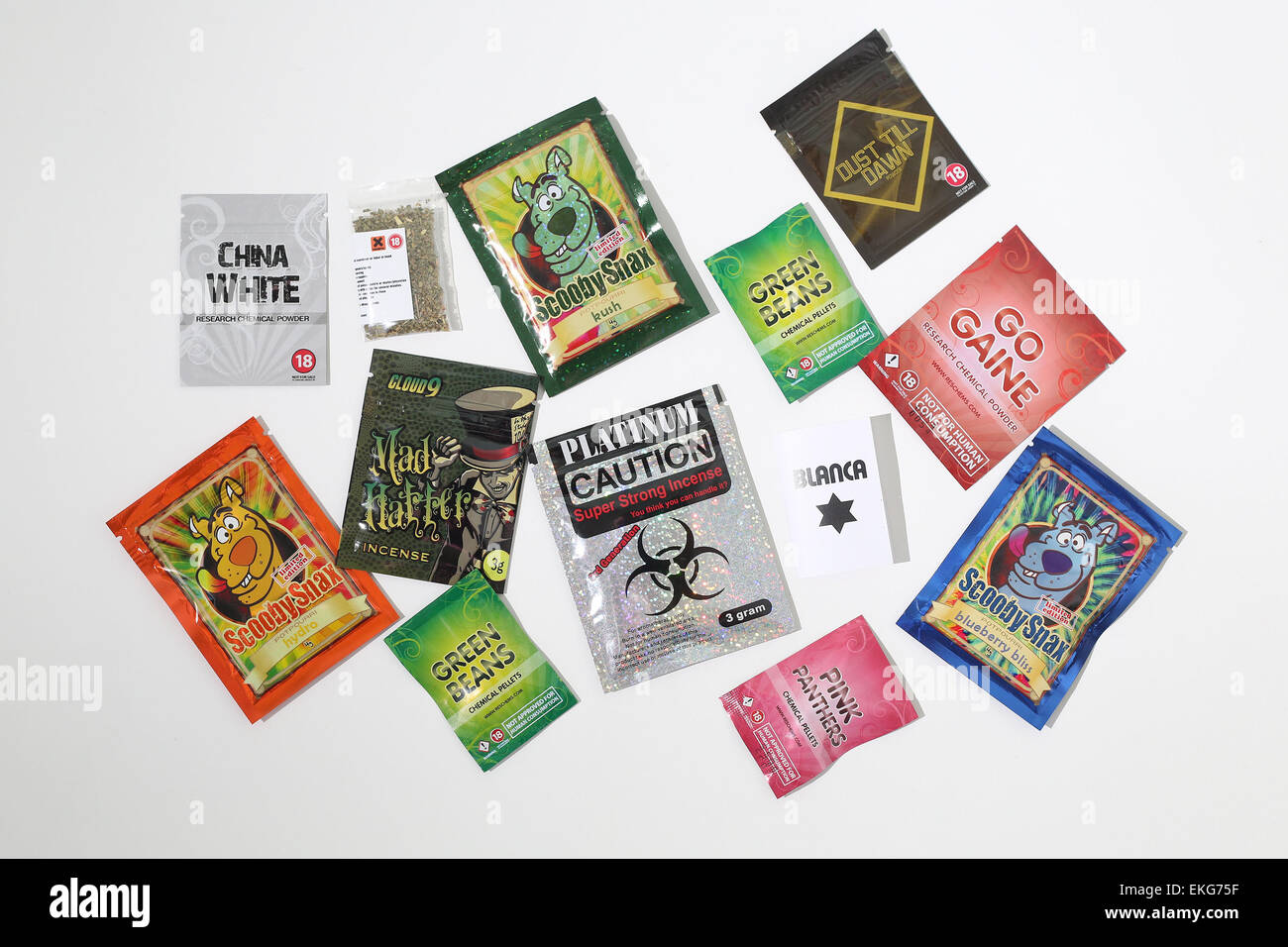 Selection So Called Legal Highs Including High Resolution Stock ...