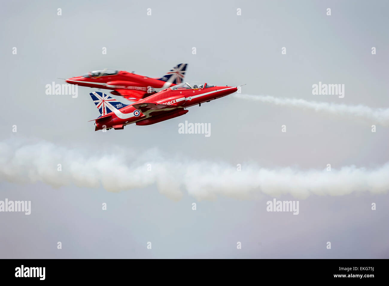 RAF Red Arrows Display team at RIAT 2014 Stock Photo - Alamy