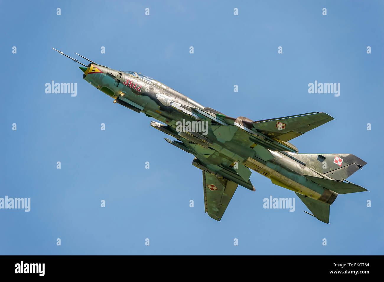 Polish Air Force SU22 Fitter at RIAT 2014 Stock Photo - Alamy