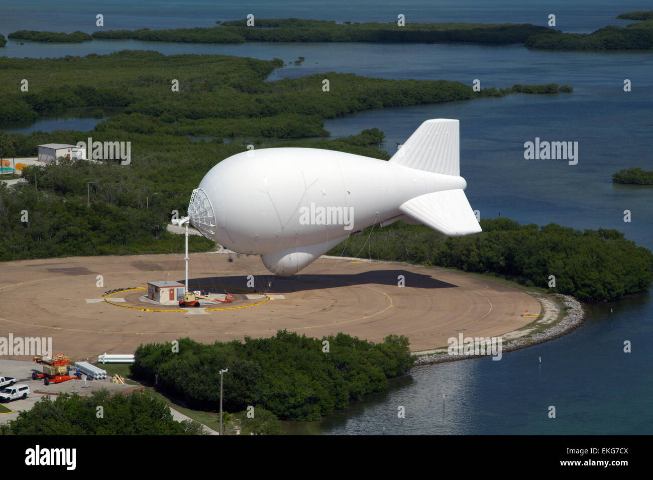 CBP uses the Tethered Aerostat Radar System (TARS) in Cudjoe Key ...