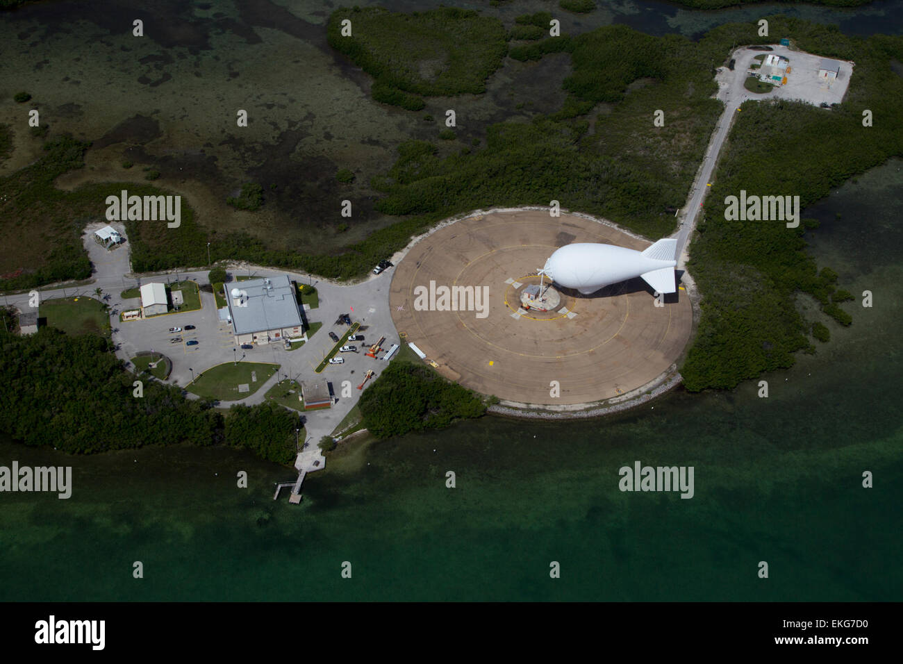 Tethered aerostat radar system hi-res stock photography and images - Alamy