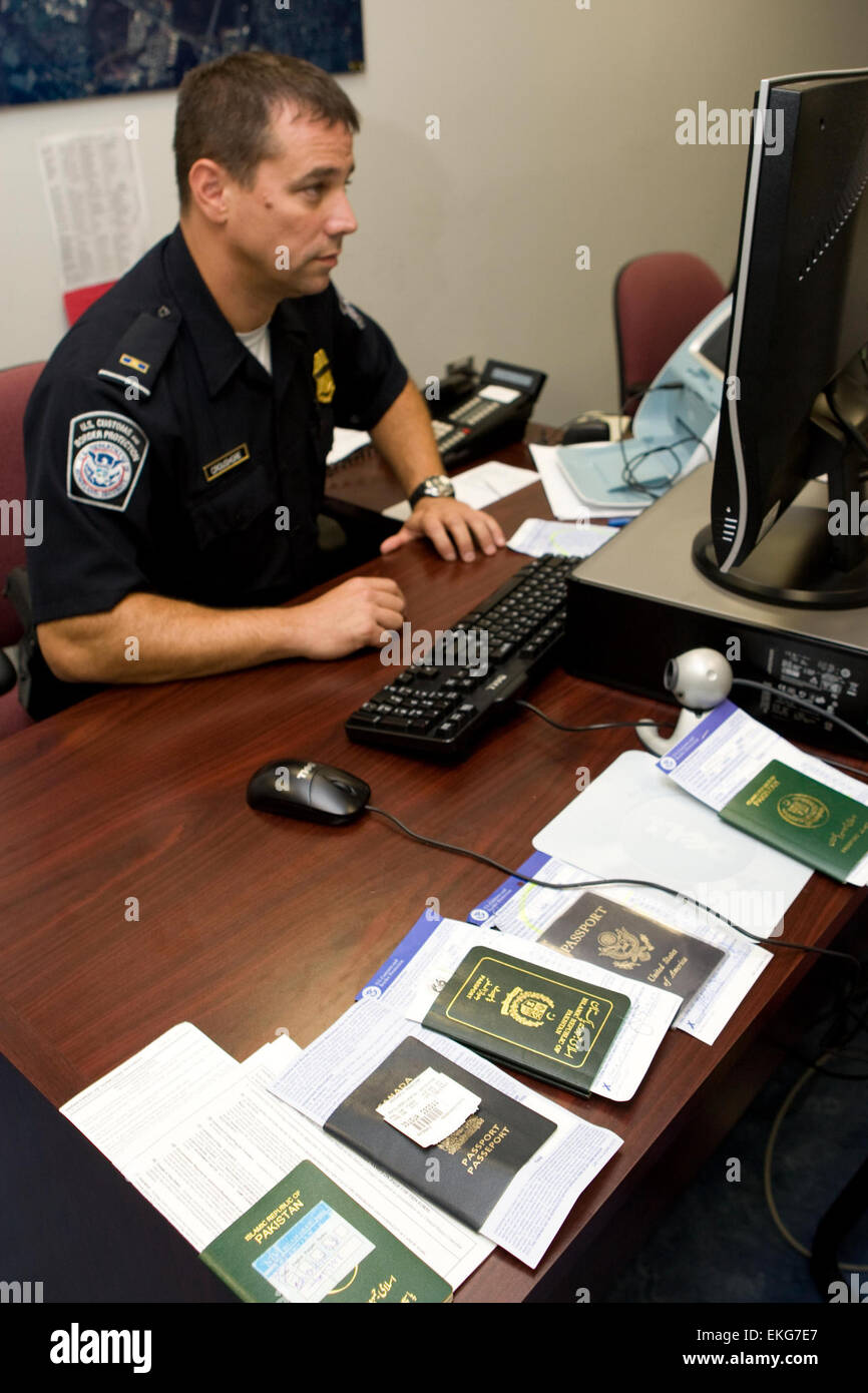 Entry control officer hi-res stock photography and images - Alamy
