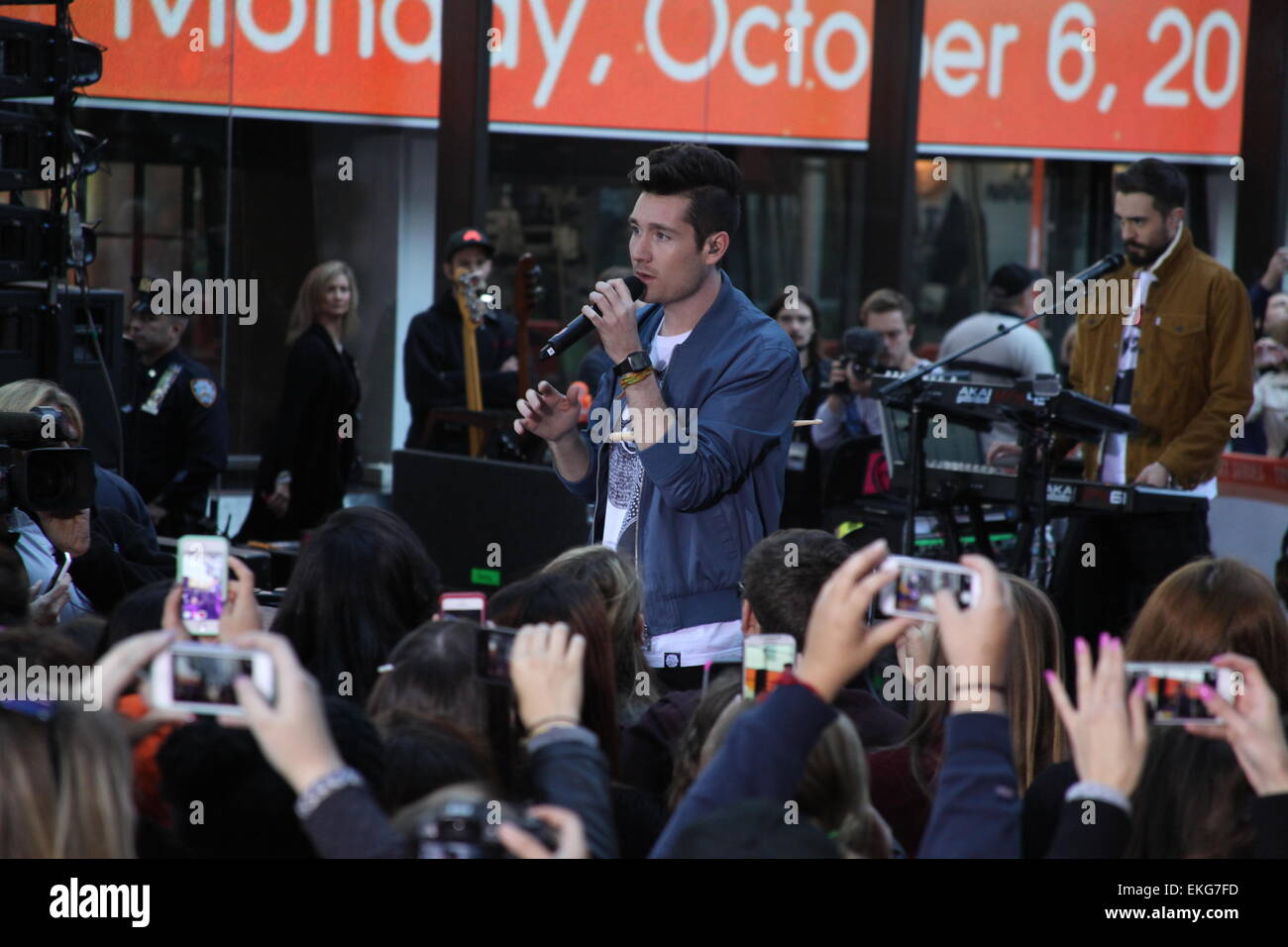 Bastille performing live on the 'Today' show as part of NBC's Toyota ...