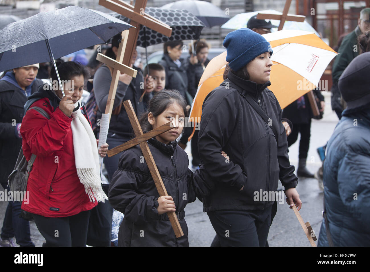 Good Friday procession of The Stations Of The Cross recited in English ...