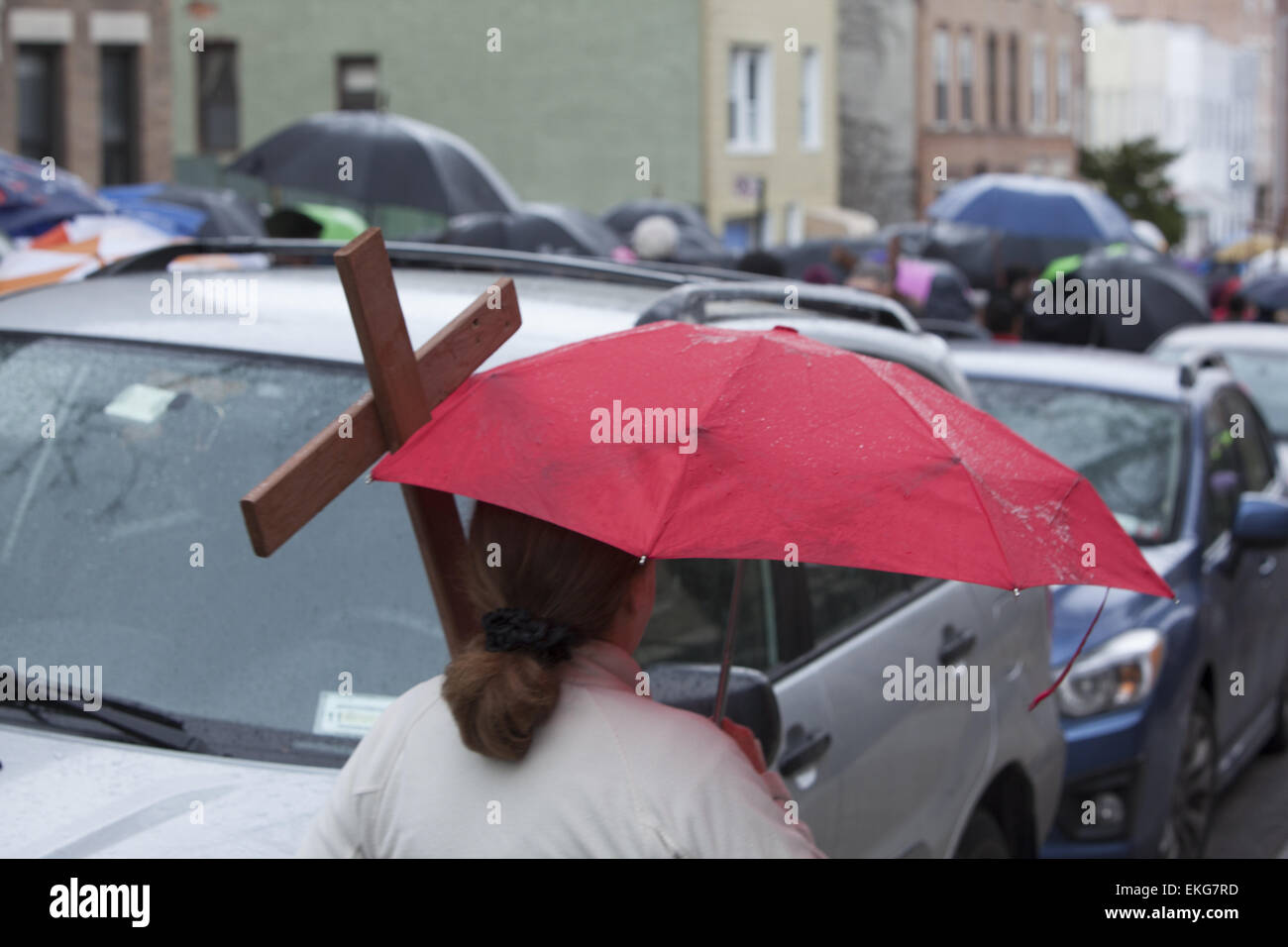 Good Friday procession of The Stations Of The Cross recited in English ...