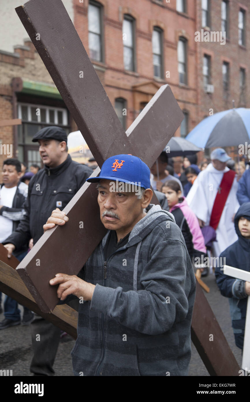 Good Friday procession of The Stations Of The Cross recited in English ...