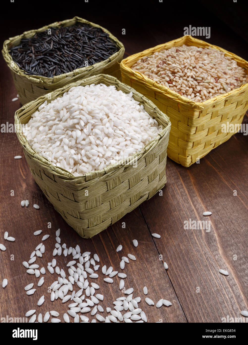 rice in baskets Stock Photo - Alamy
