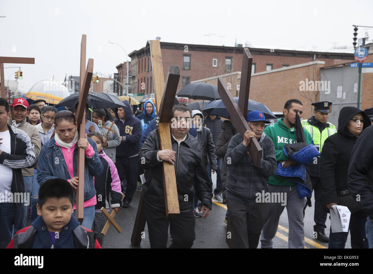 Good Friday procession of The Stations Of The Cross recited in English ...