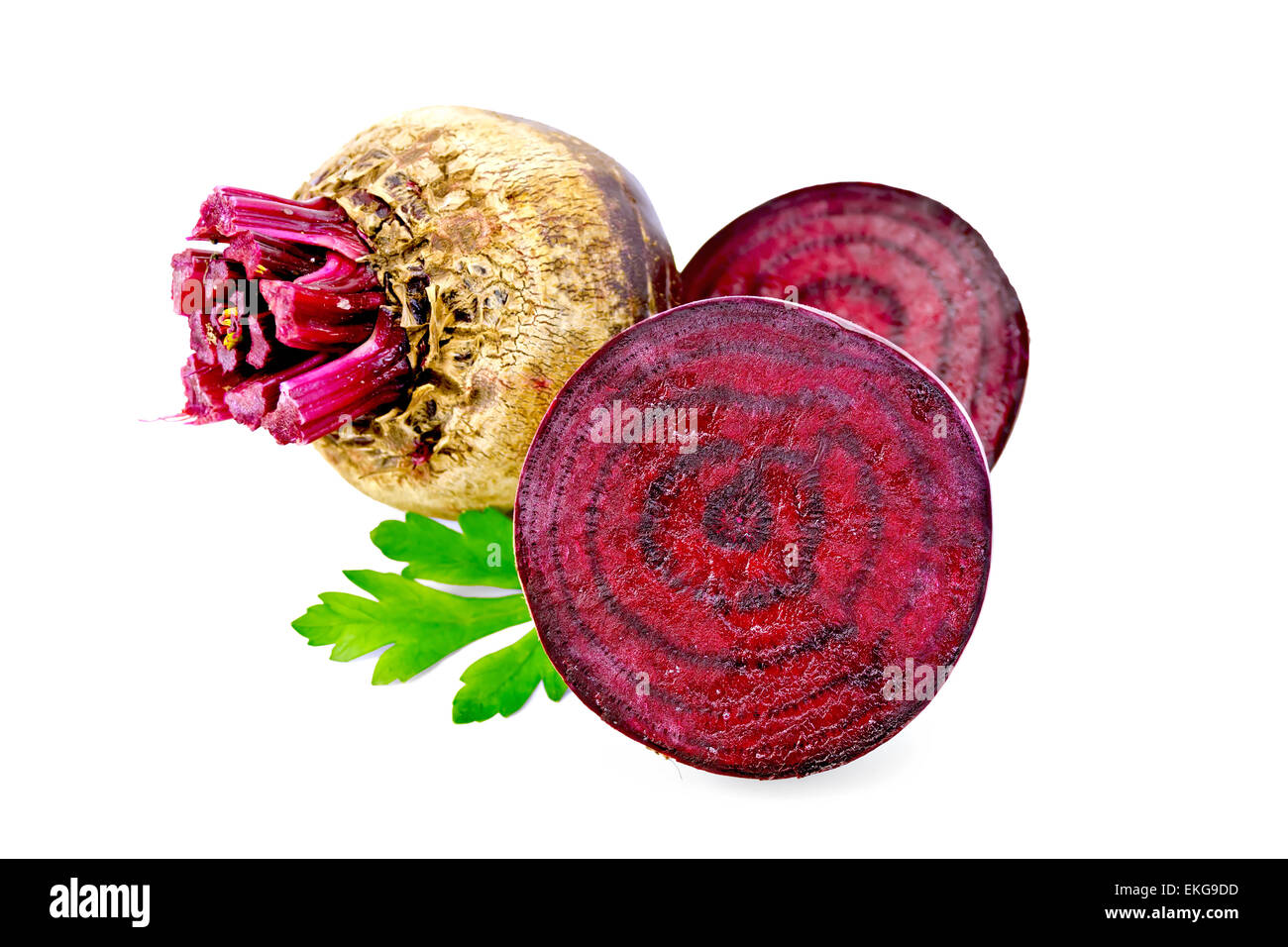 Beetroot with parsley Stock Photo - Alamy