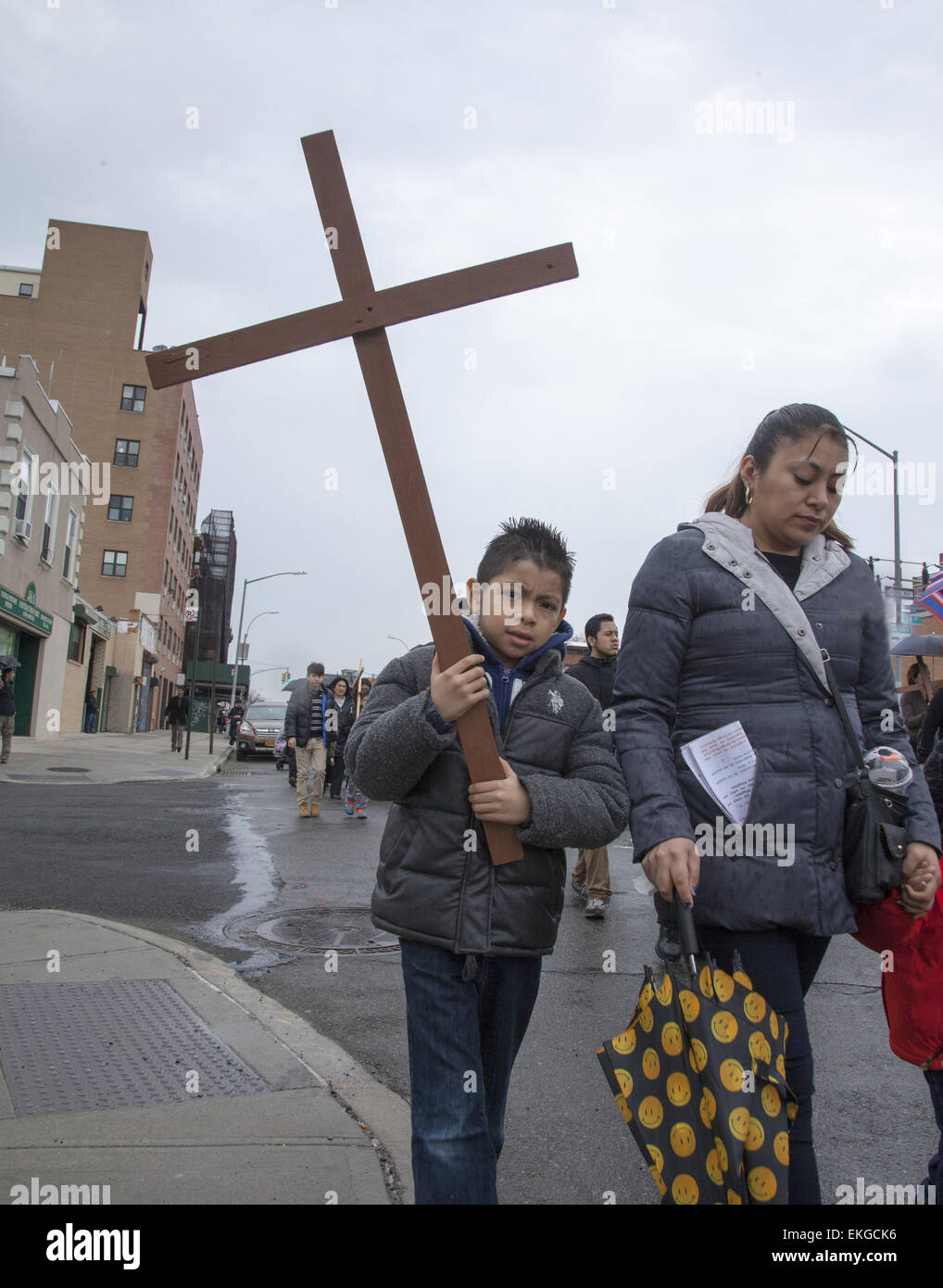 Good Friday procession of The Stations Of The Cross recited in English ...
