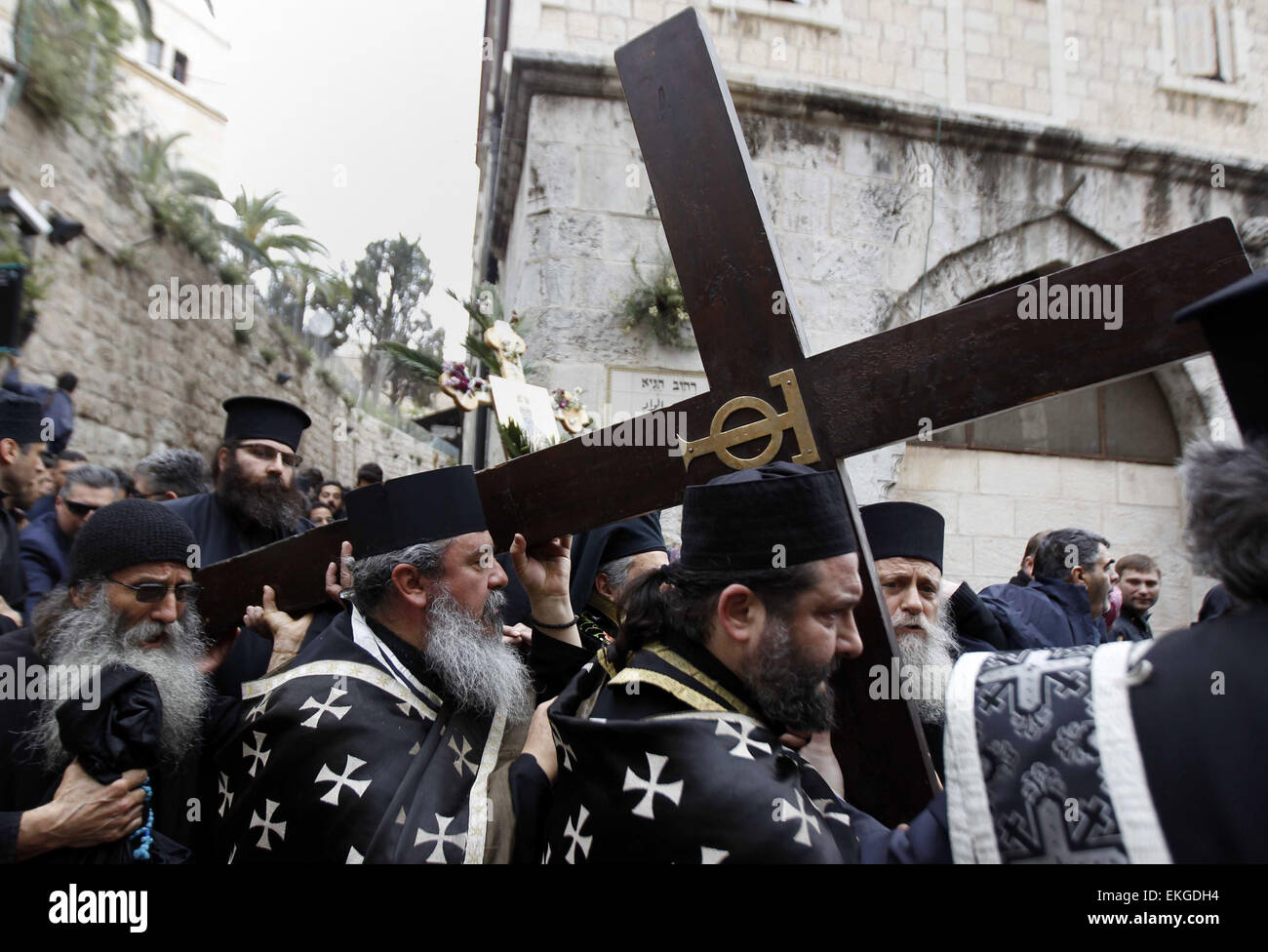 Jerusalem, Jerusalem, Palestinian Territory. 10th Apr, 2015. Orthodox ...
