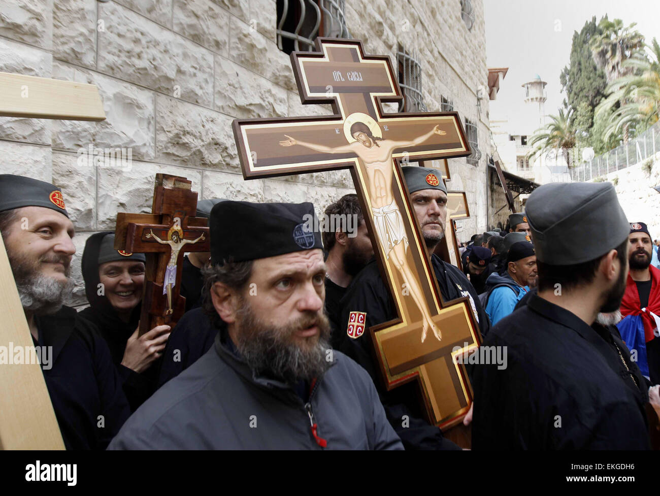 Jerusalem, Jerusalem, Palestinian Territory. 10th Apr, 2015. Orthodox ...