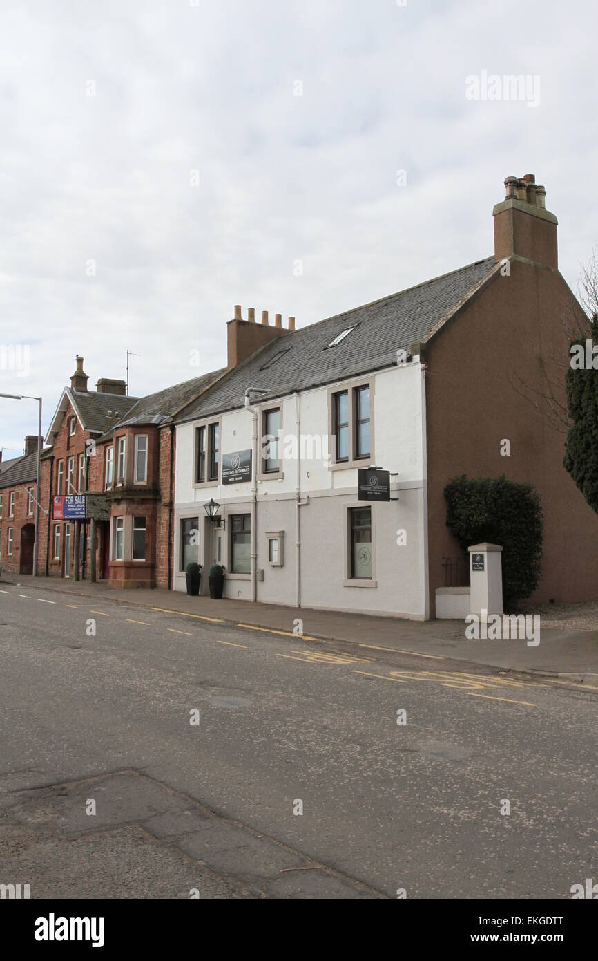 Inverkeilor street scene Scotland April 2015 Stock Photo - Alamy