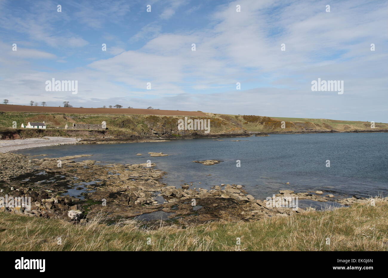 Usan harbour Angus Scotland April 2015 Stock Photo - Alamy