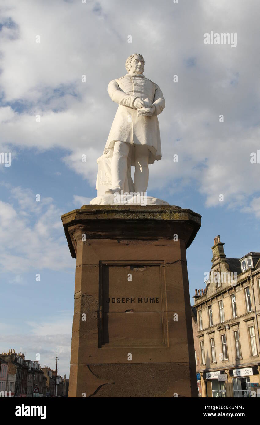 Joseph Hume statue Montrose Angus Scotland April 2015 Stock Photo - Alamy