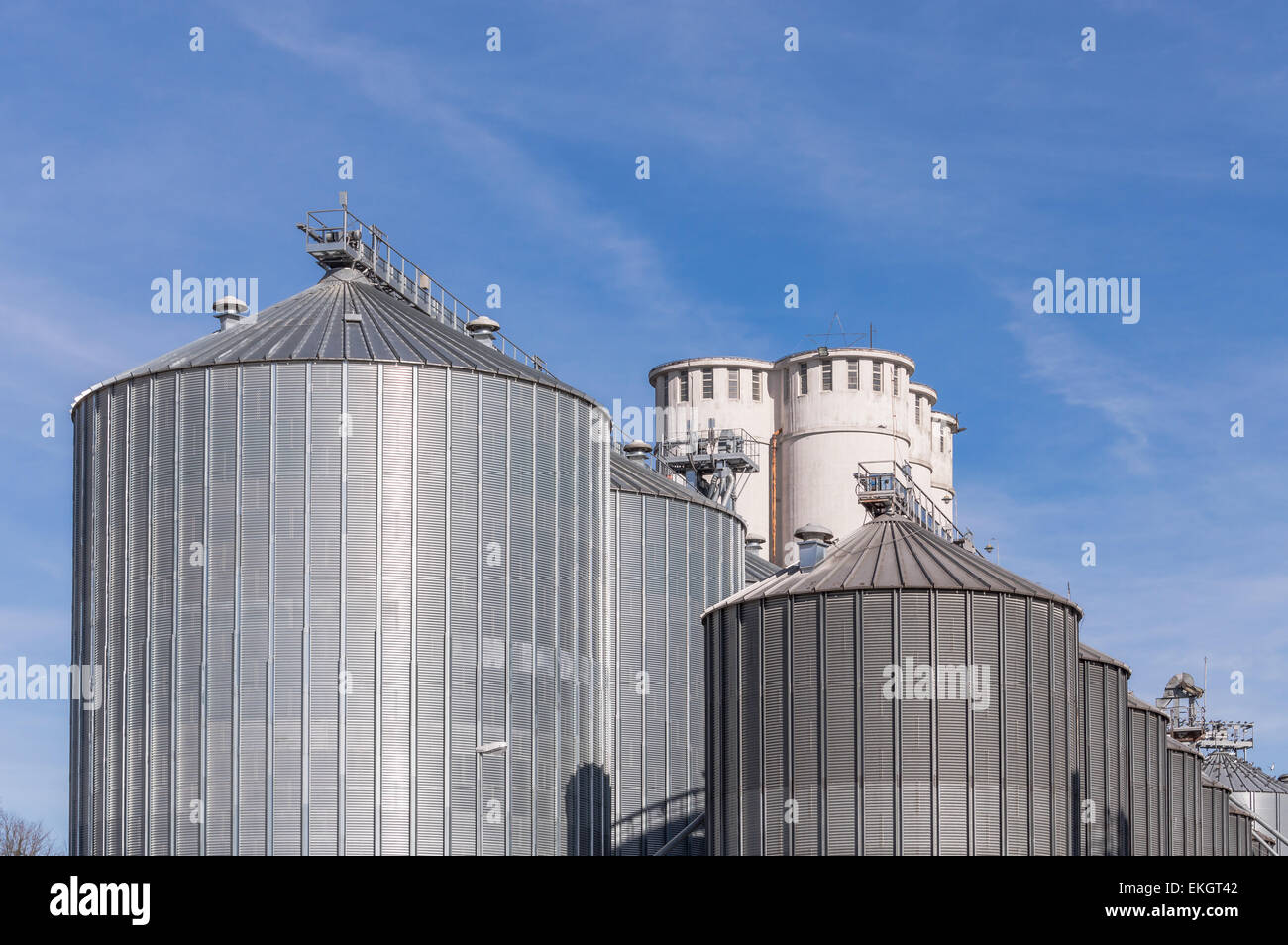 Storage facility cereals and production of bio gas; silos and drying ...